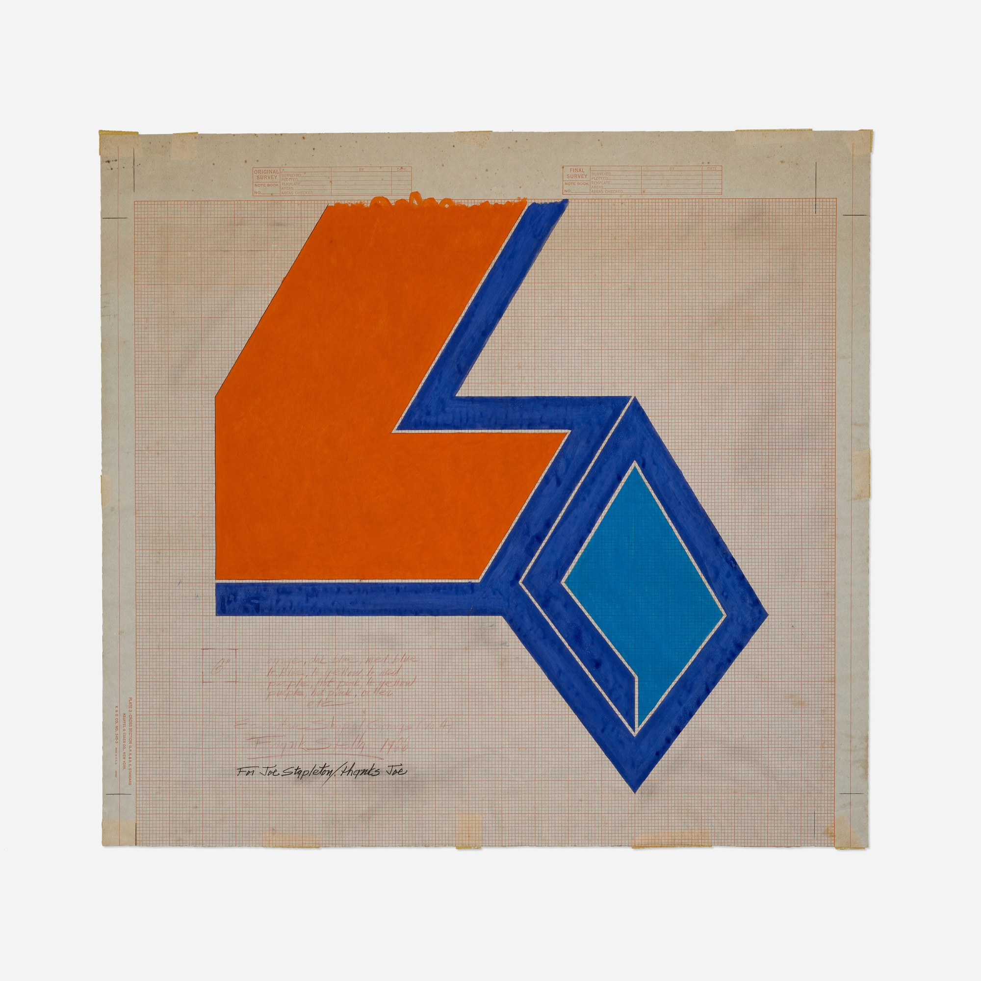 Frank Stella | Preliminary Drawing (Eccentric Shaped Canvas No. 4 ...