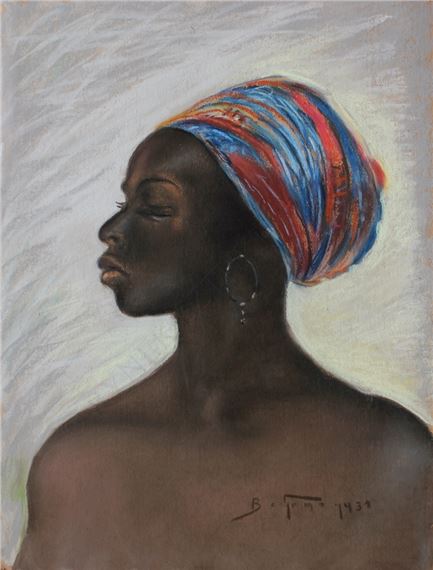 Adolf Behrmann | Portret Afrykanki (1931) | MutualArt