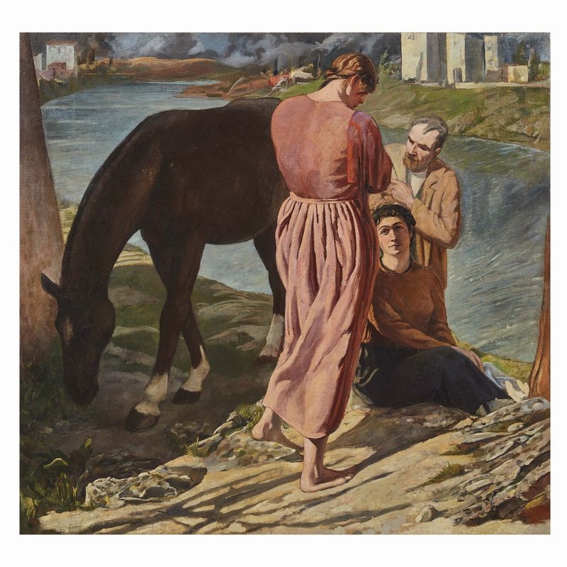 Baccio Maria Bacci | ON THE RIVERBANK | MutualArt