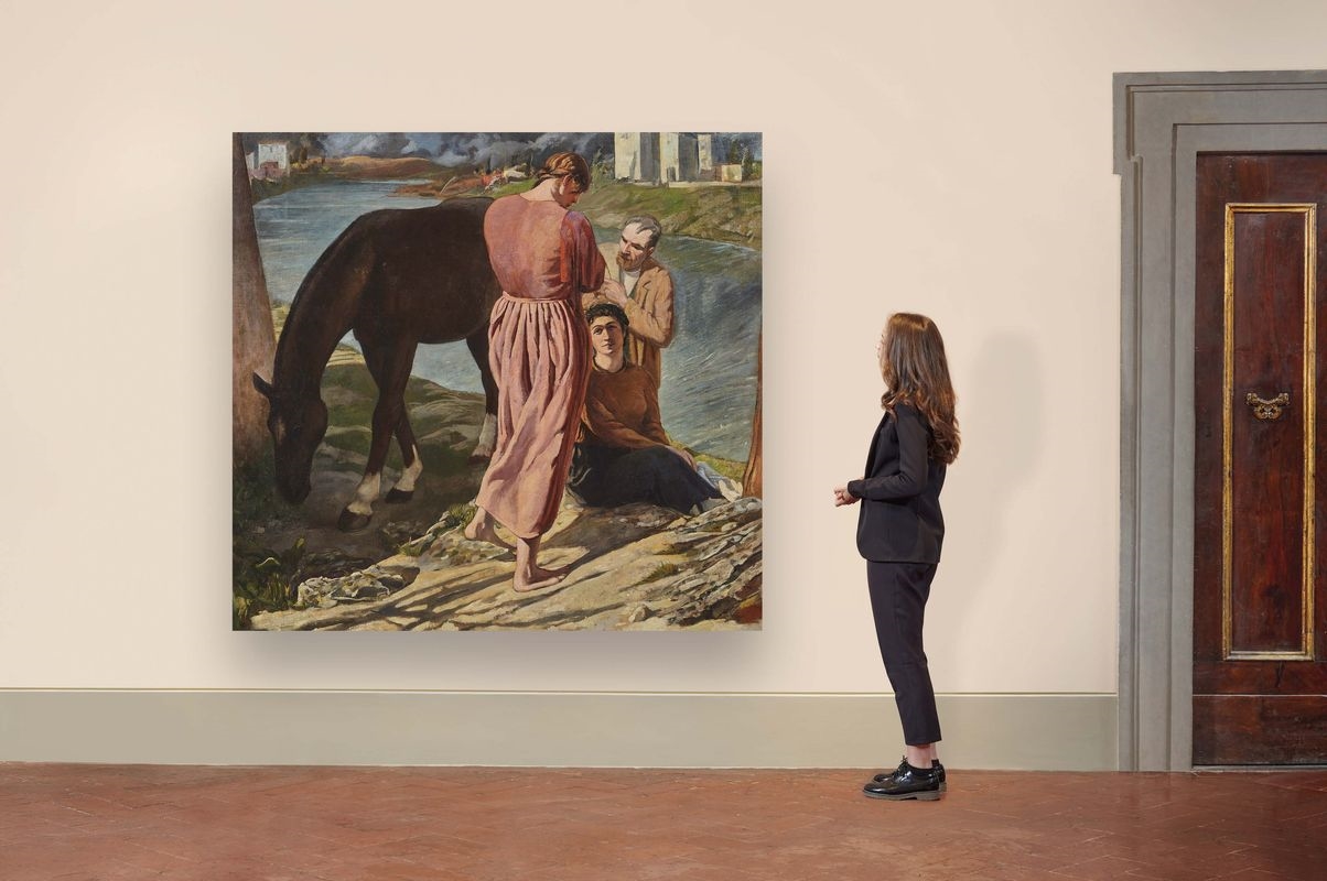 Baccio Maria Bacci | ON THE RIVERBANK | MutualArt