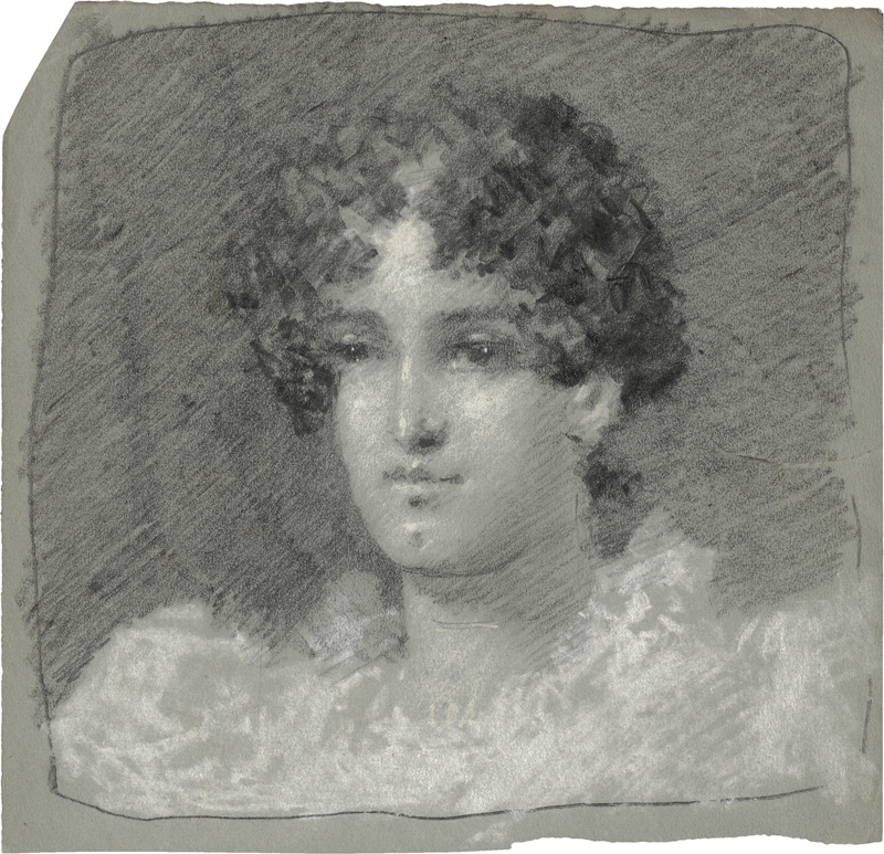 Alexander Rothaug | Junge Frau mit Locken; Frau mit goldenem Ohrring ...