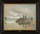 Rudolf Ribarz | Mill in the rain | MutualArt