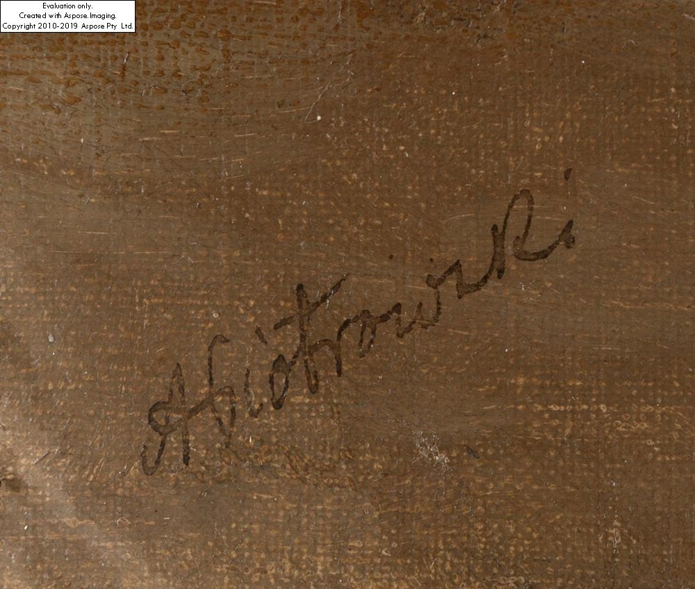 Antoni Piotrowski | Dziewczynka na tle pejzażu | MutualArt