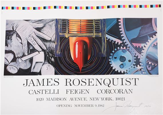 James Rosenquist | James Rosenquist signed posters for 1982 exhibition ...