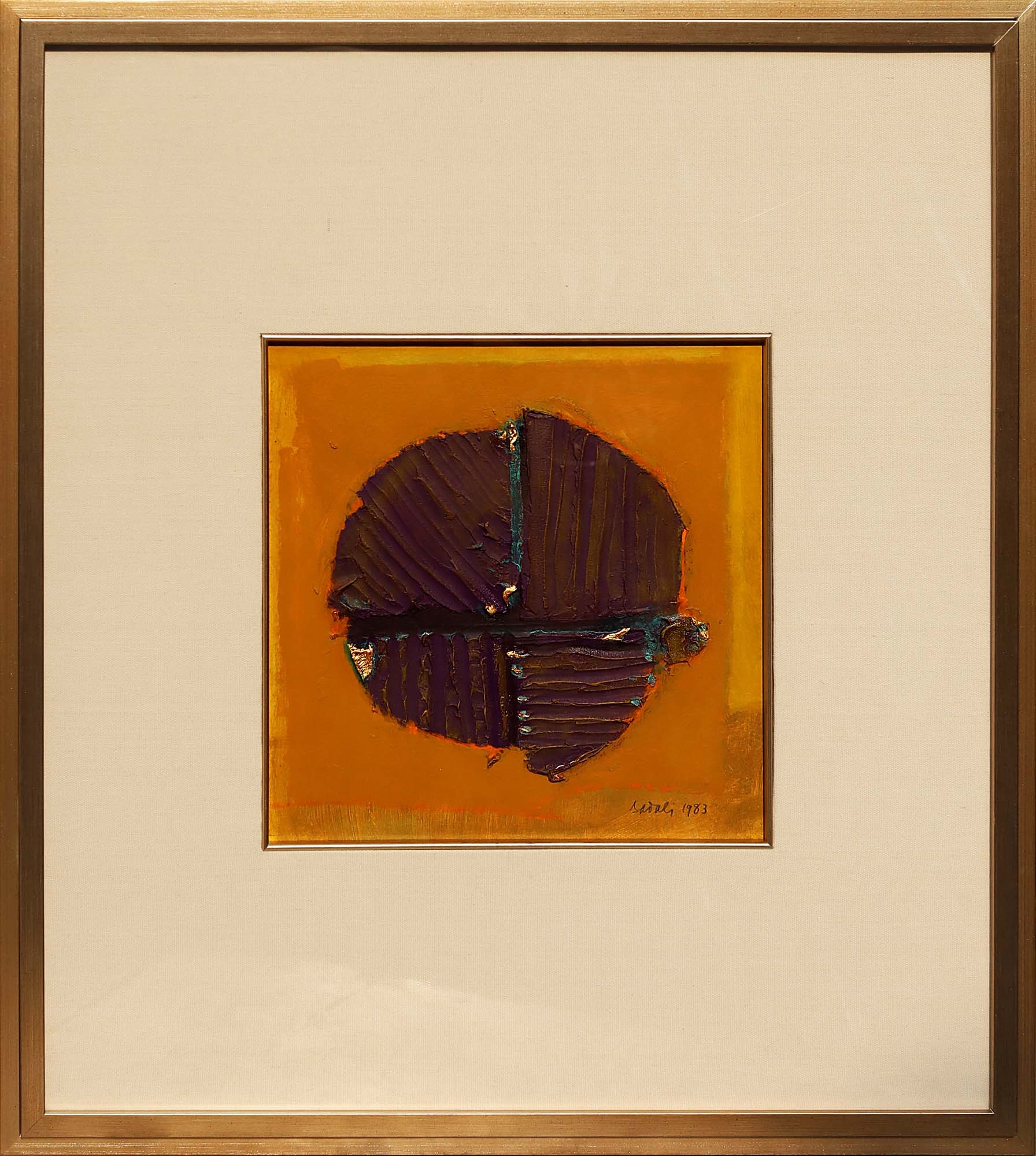 Ahmad Sadali | Bongkahan Coklat Di Atas Bidang Kuning, 1983 (1983 ...