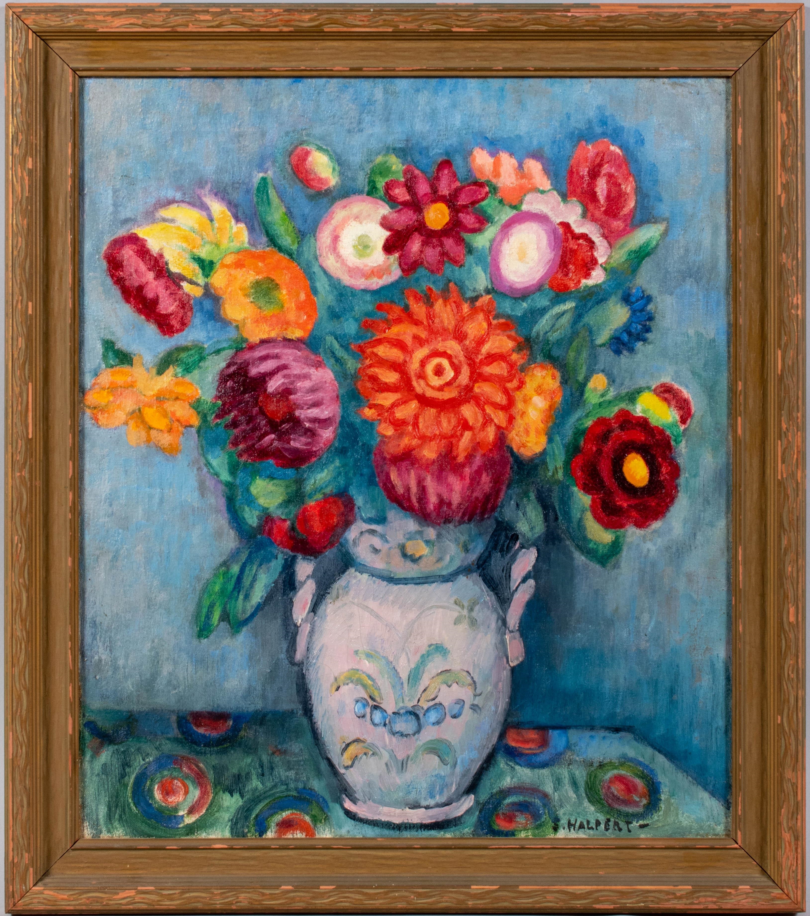 Samuel Halpert | STILL LIFE OF FLOWERS IN A VASE | MutualArt