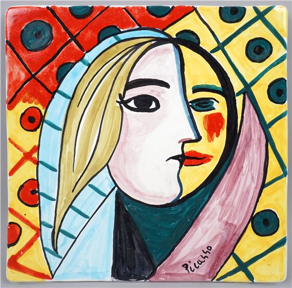 Pablo Picasso | CERAMIC SQUARE PLATTER | MutualArt