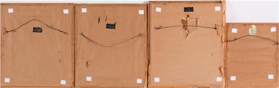 Jean-René Chery | FOUR PAINTINGS OF FIGURES CARRYING OVERSIZED ITEMS ...