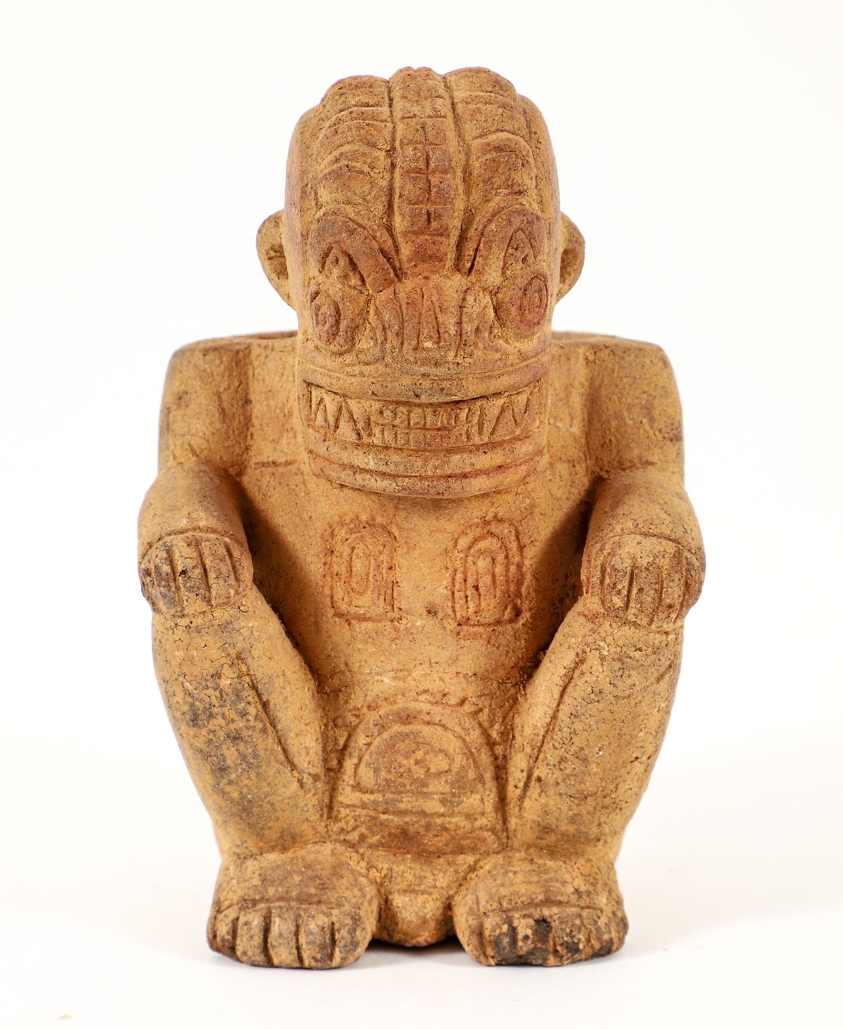 Colombian School | Pre-Columbian Calima Jaguar Cargador Vessel | MutualArt