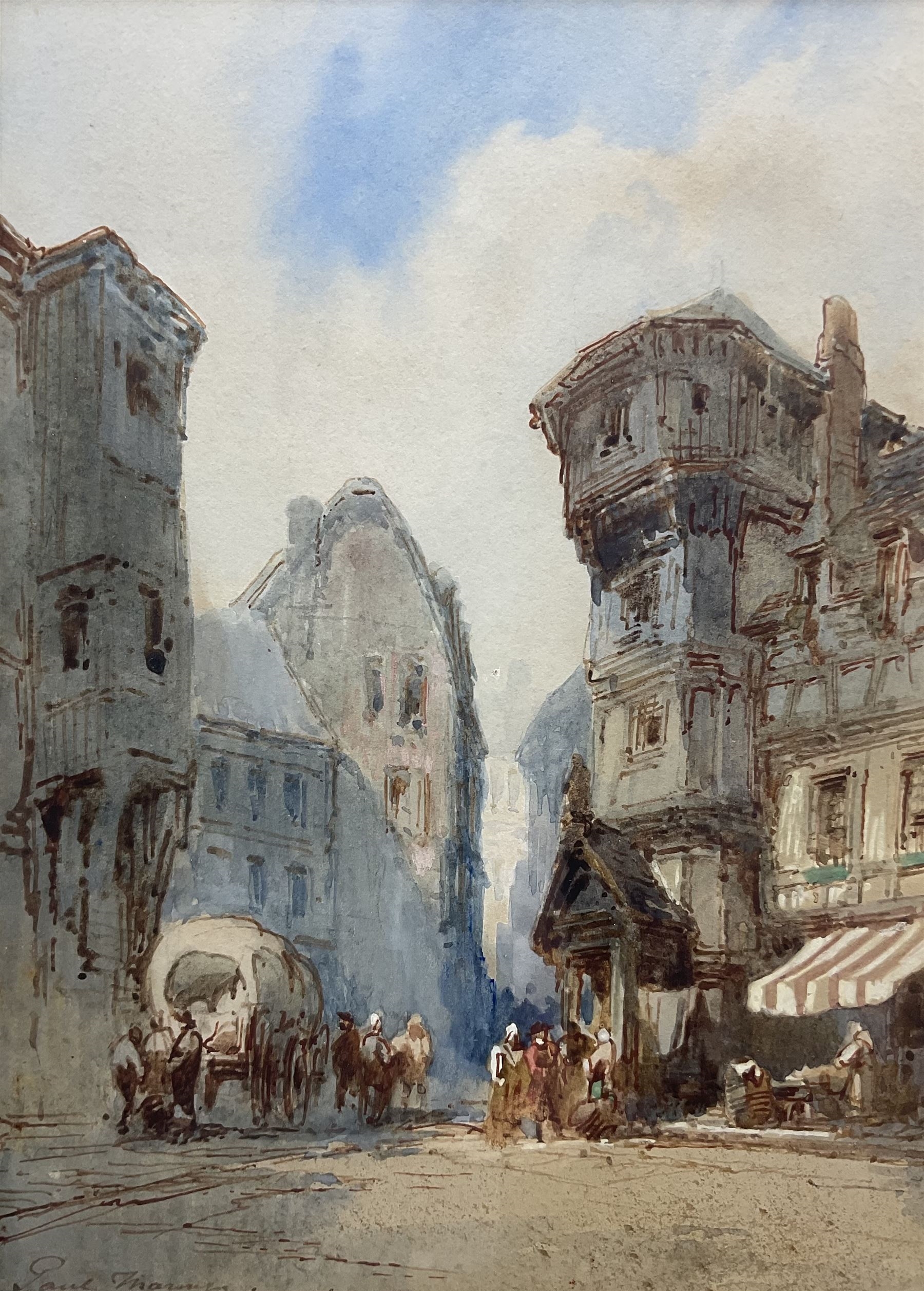 Paul Marny | French Town Square | MutualArt