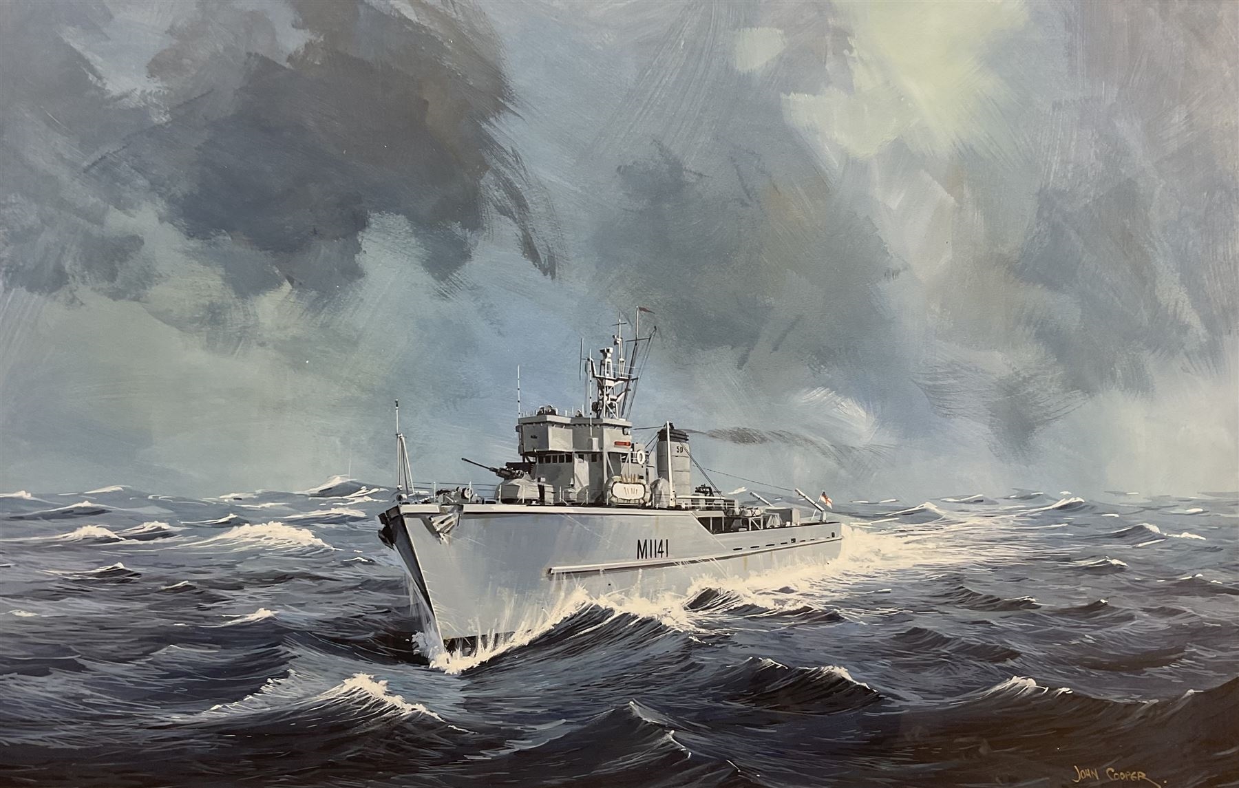 John Cooper | HMS Glasserton at Sea | MutualArt