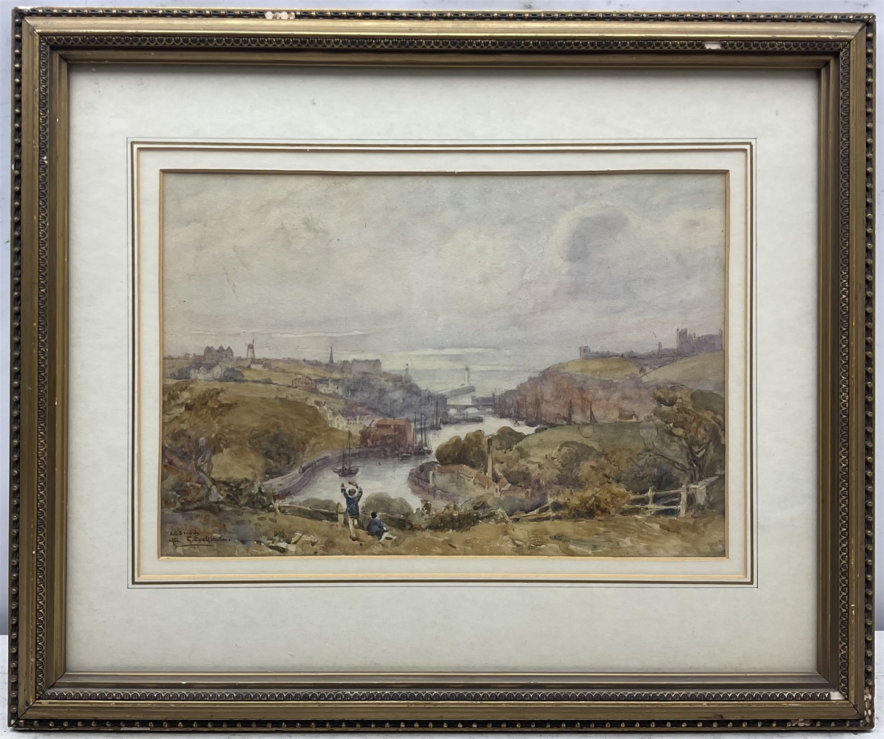 Albert George Stevens | Overlooking Whitehall and the Upper Harbour ...