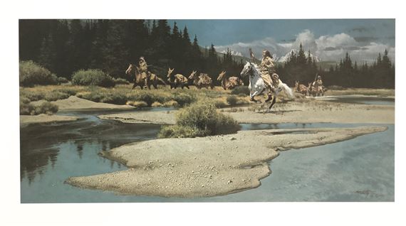 Frank McCarthy | IN THE LAND OF THE SPARROW HAWK PEOPLE | MutualArt