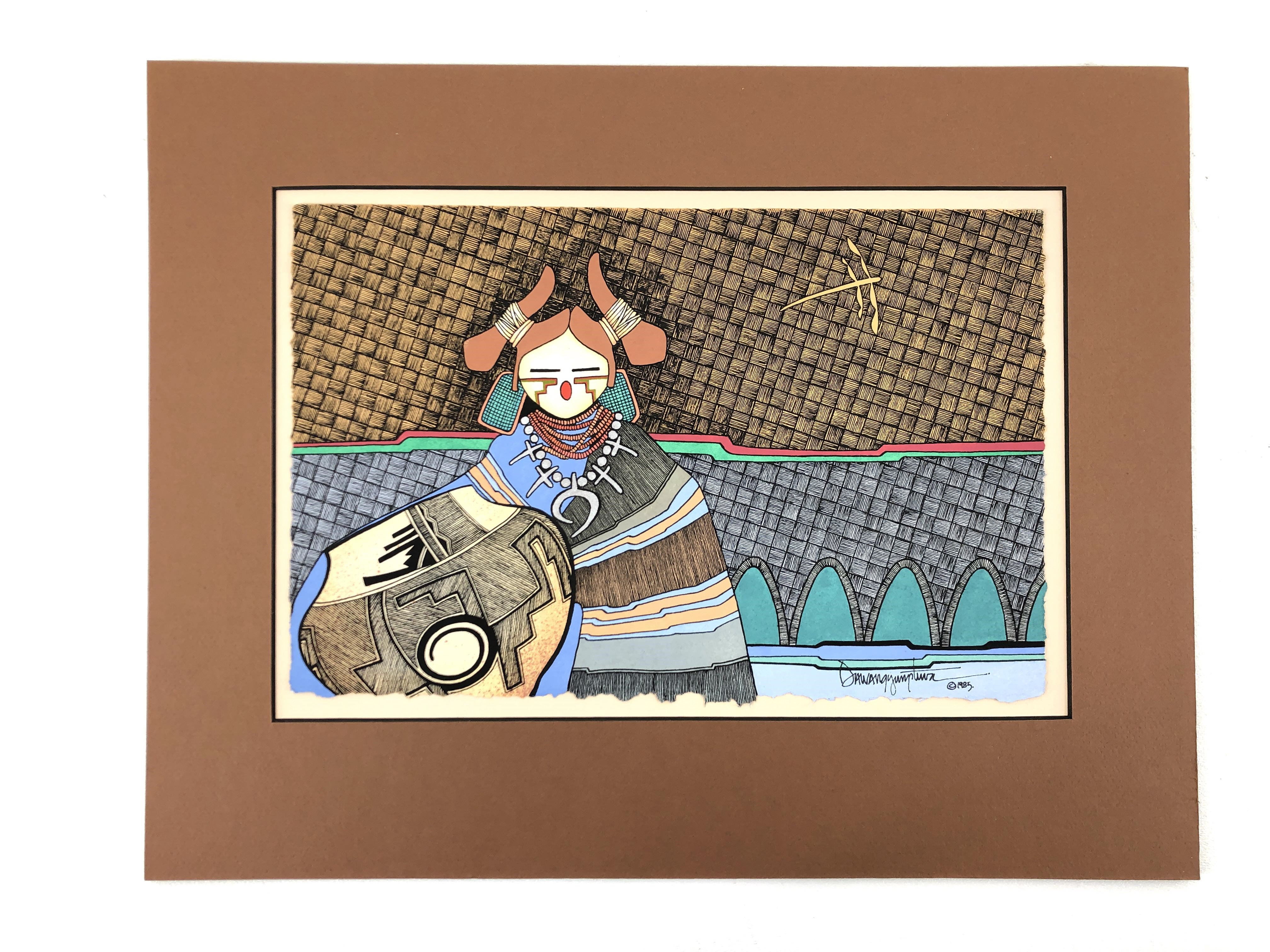 David Dawangyumptewa | Hopi Maiden (1985) | MutualArt