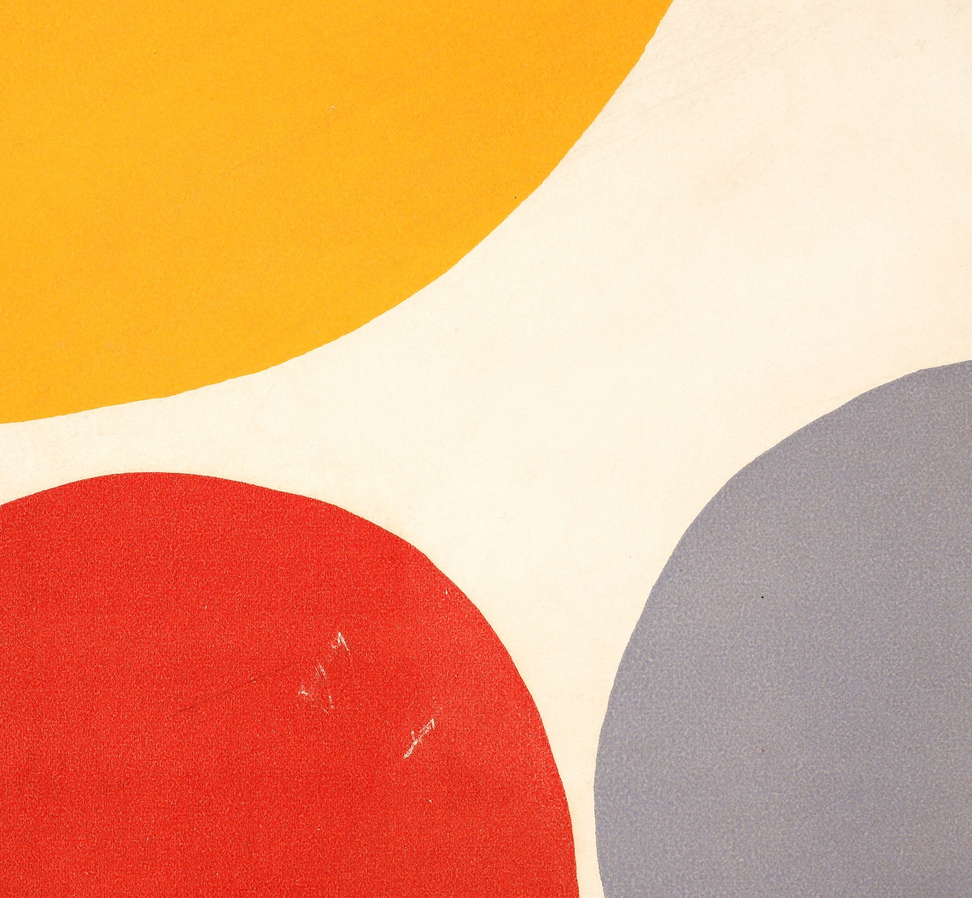 Alexander Calder | Chevrons Noir sur Rouge et Jaune (1960) | MutualArt