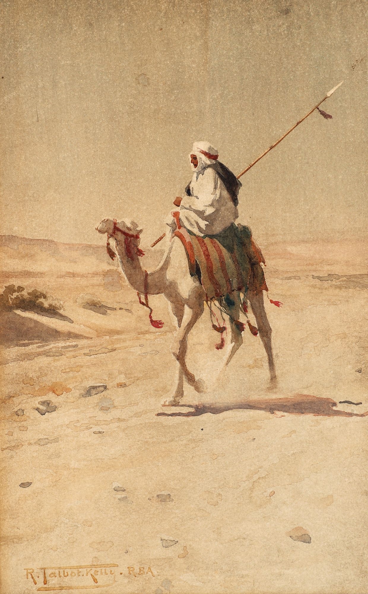 Robert George Talbot Kelly | Man on Camelback (1892) | MutualArt