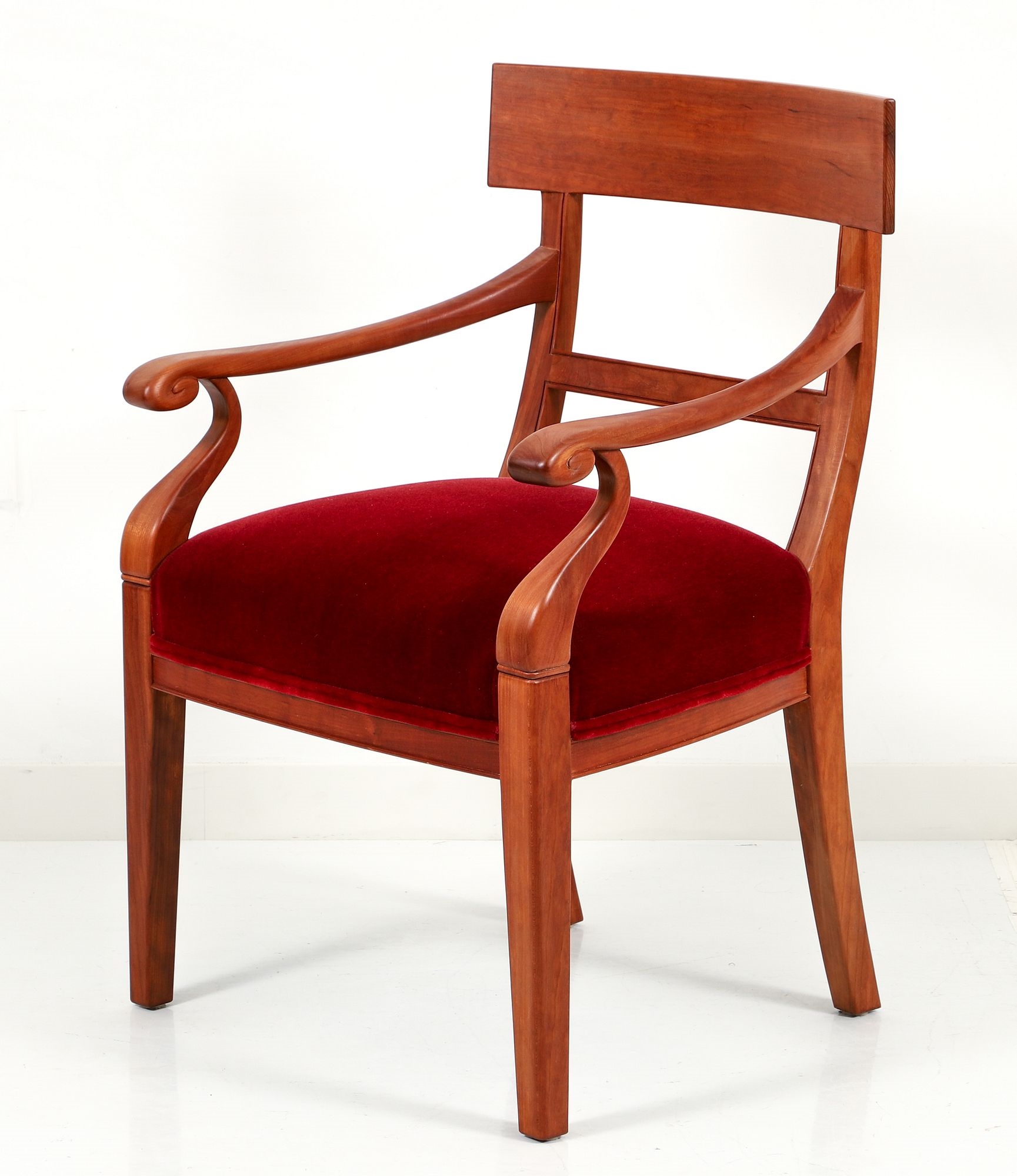 Charles Shackleton | 10 Charles Shackleton Cherry Dining Chairs Red ...