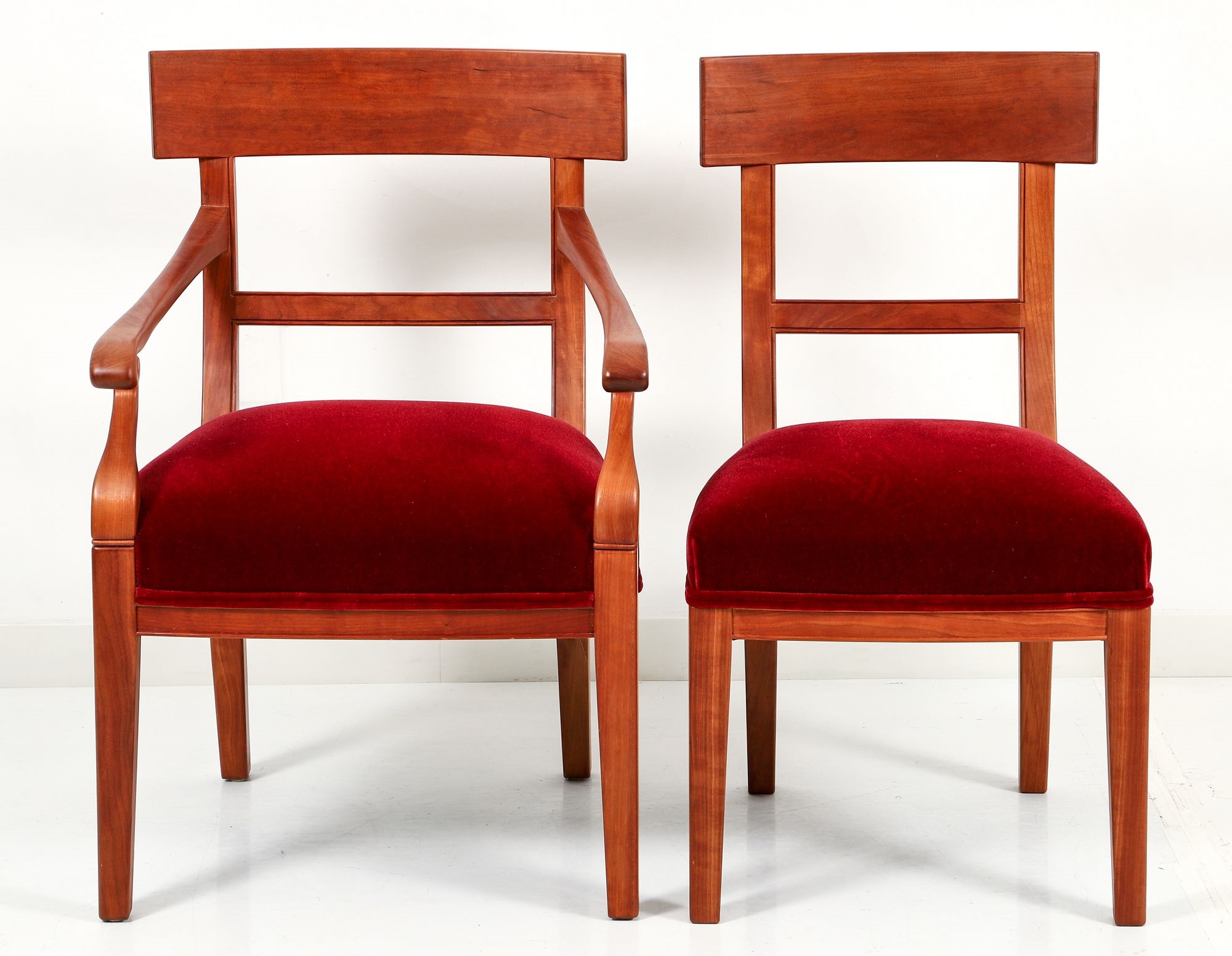 Charles Shackleton | 10 Charles Shackleton Cherry Dining Chairs Red ...