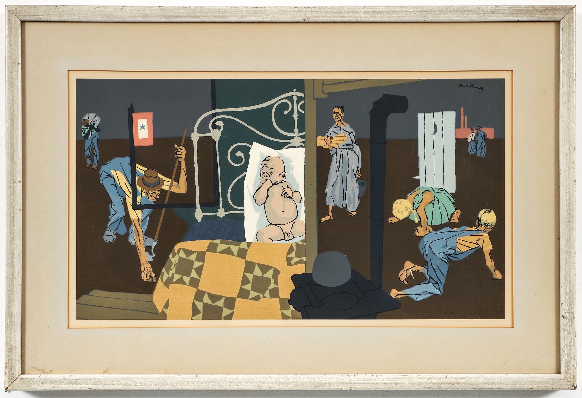 Robert Gwathmey | Rural Home Front (1943) | MutualArt