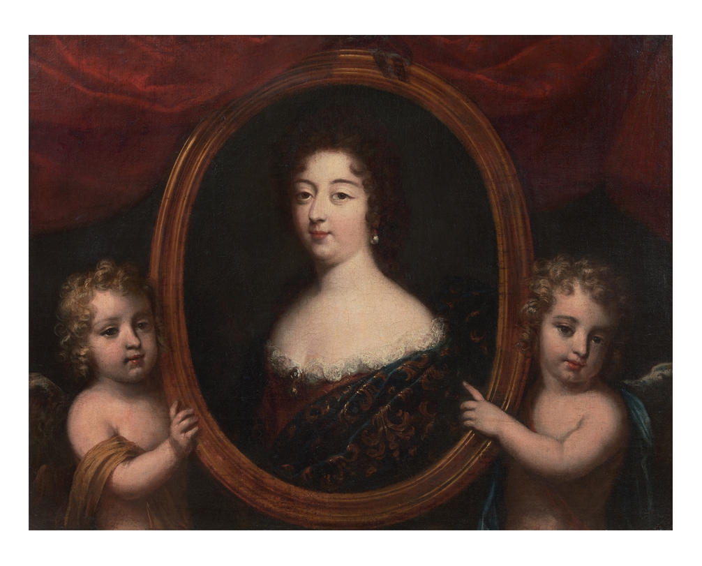 Philippe Vignon | Portrait de femme soutenue par deux angelots | MutualArt