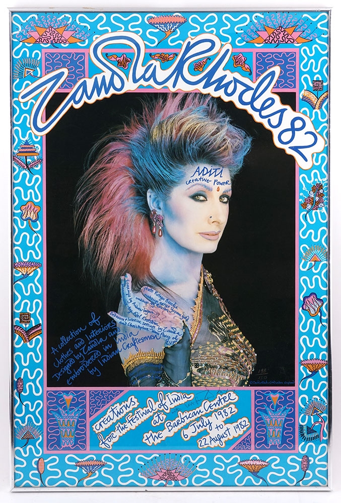 Zandra Rhodes | Poster Signed and numbered on the lower right: Zandra ...