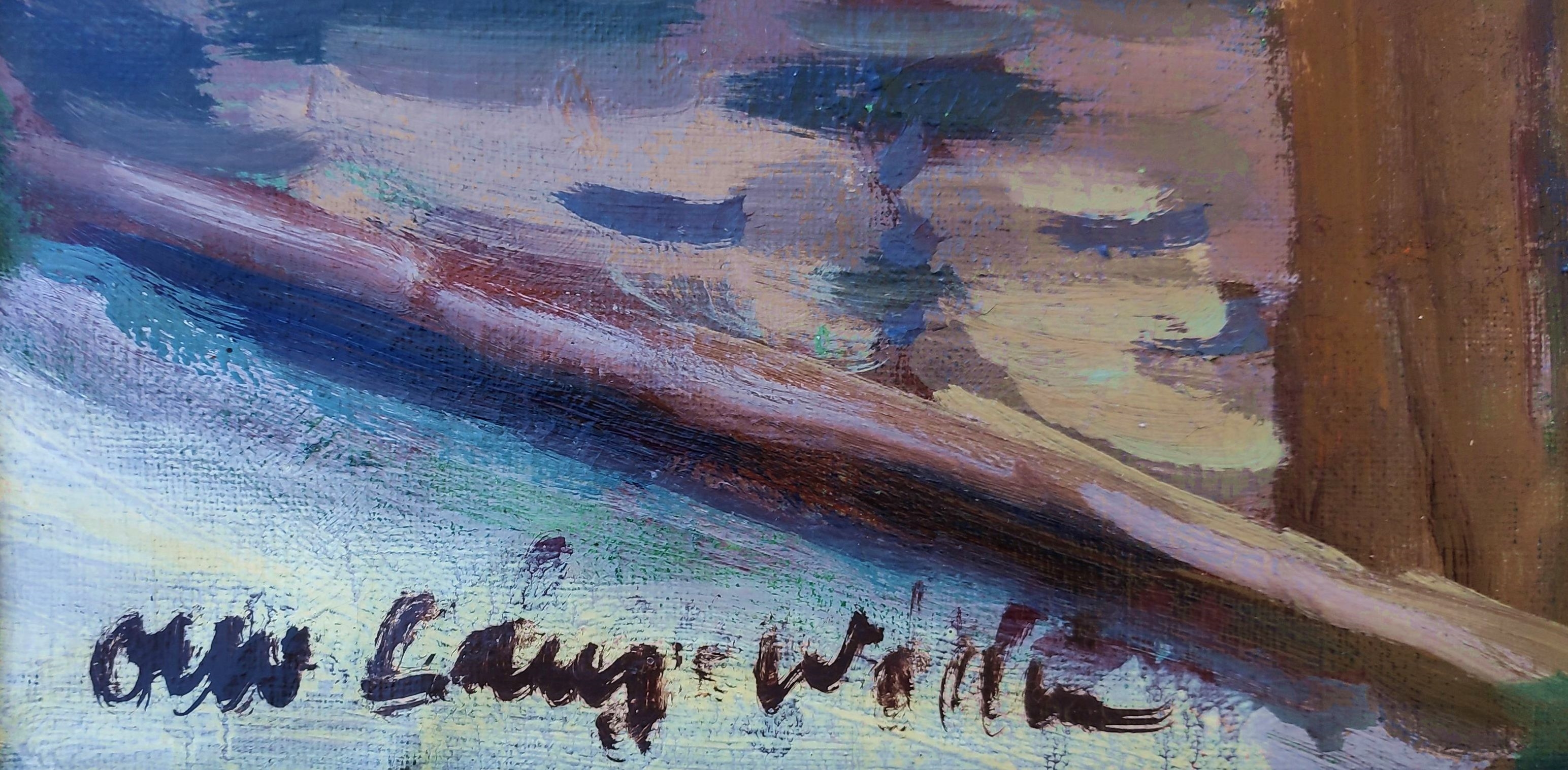 Otto Lang-Wollin | Winterabend im Wolliner Hafen | MutualArt