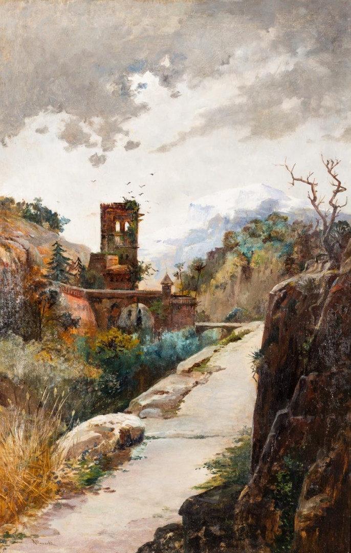 Rafael Blanco Merino | Pareja de paisajes montañosos | MutualArt