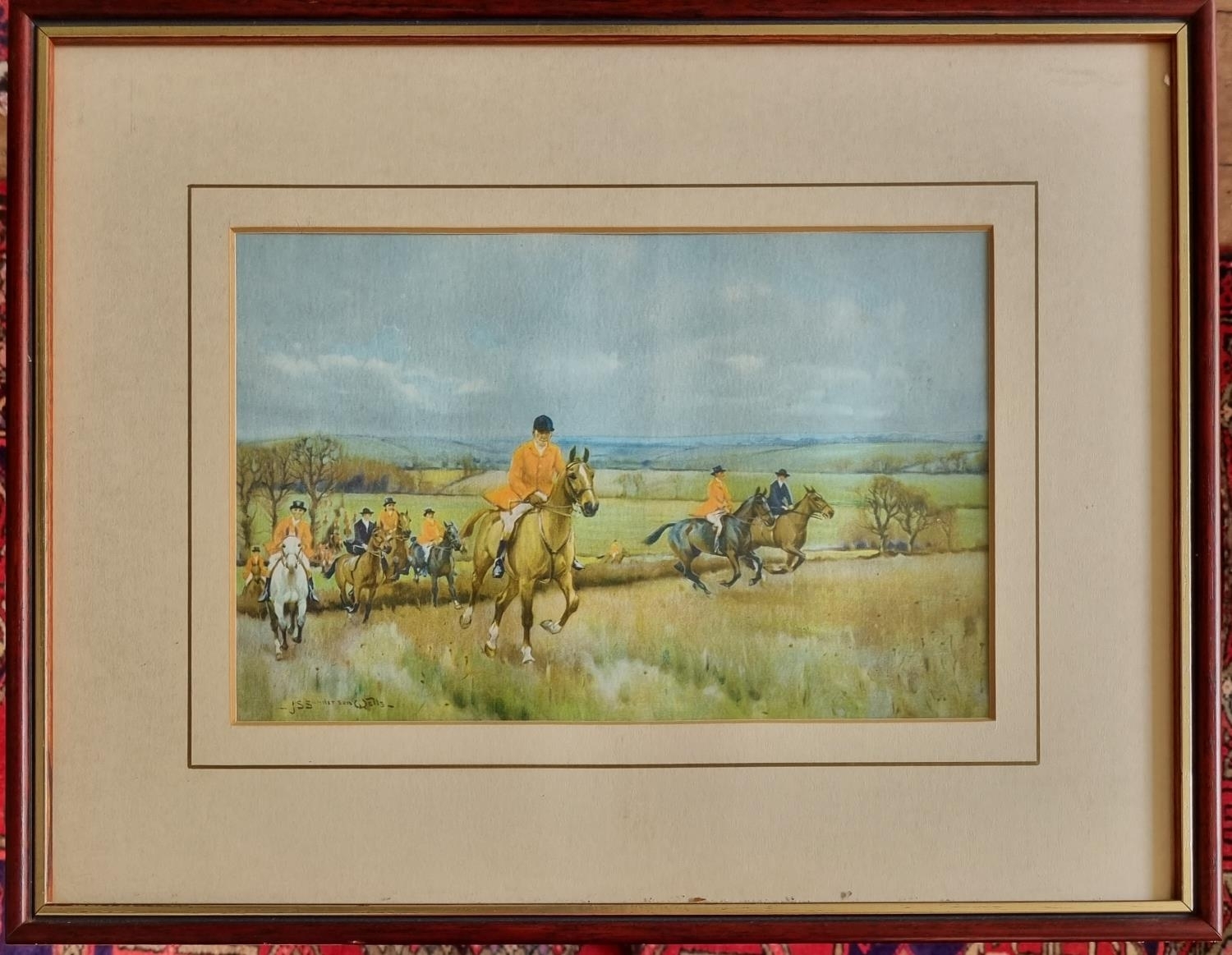 Lionel Edwards | Two coloured Hunting Prints after J Sanderson Wells ...