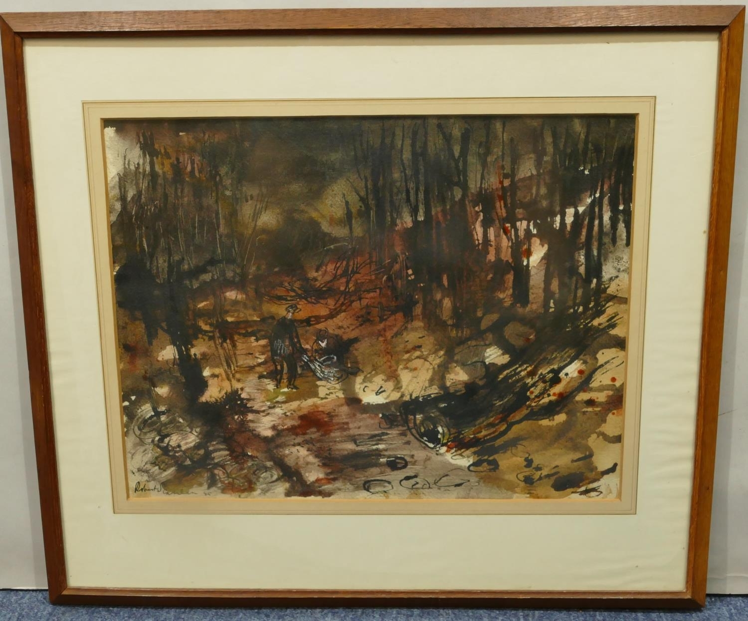 Robert Scanlan | depicting figures on woodland path | MutualArt