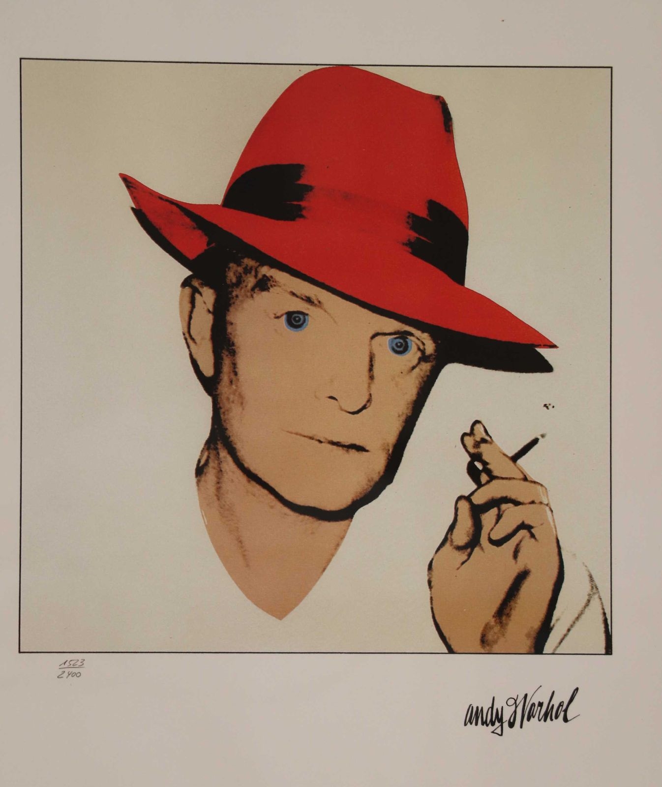 Andy Warhol | Truman Capote au chapeau rouge en 1979 (1986) | MutualArt