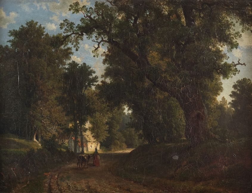 Carl Gustav Rodde | View of the Lago di Nemi near Rome (1883) | MutualArt