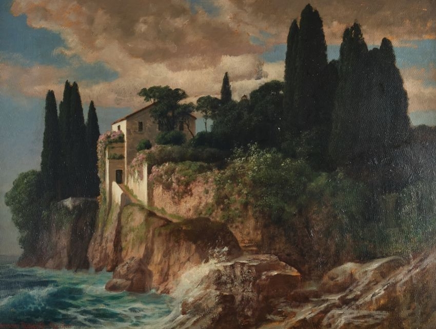 Traugott Hermann Rüdisühli | Villa am Meer | MutualArt