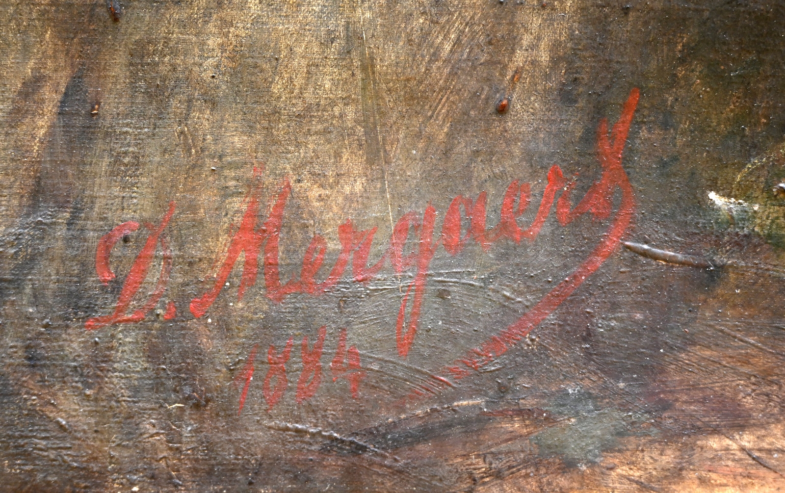 Désiré Mergaert | Portrait of a boy in front of a castle (1884) | MutualArt