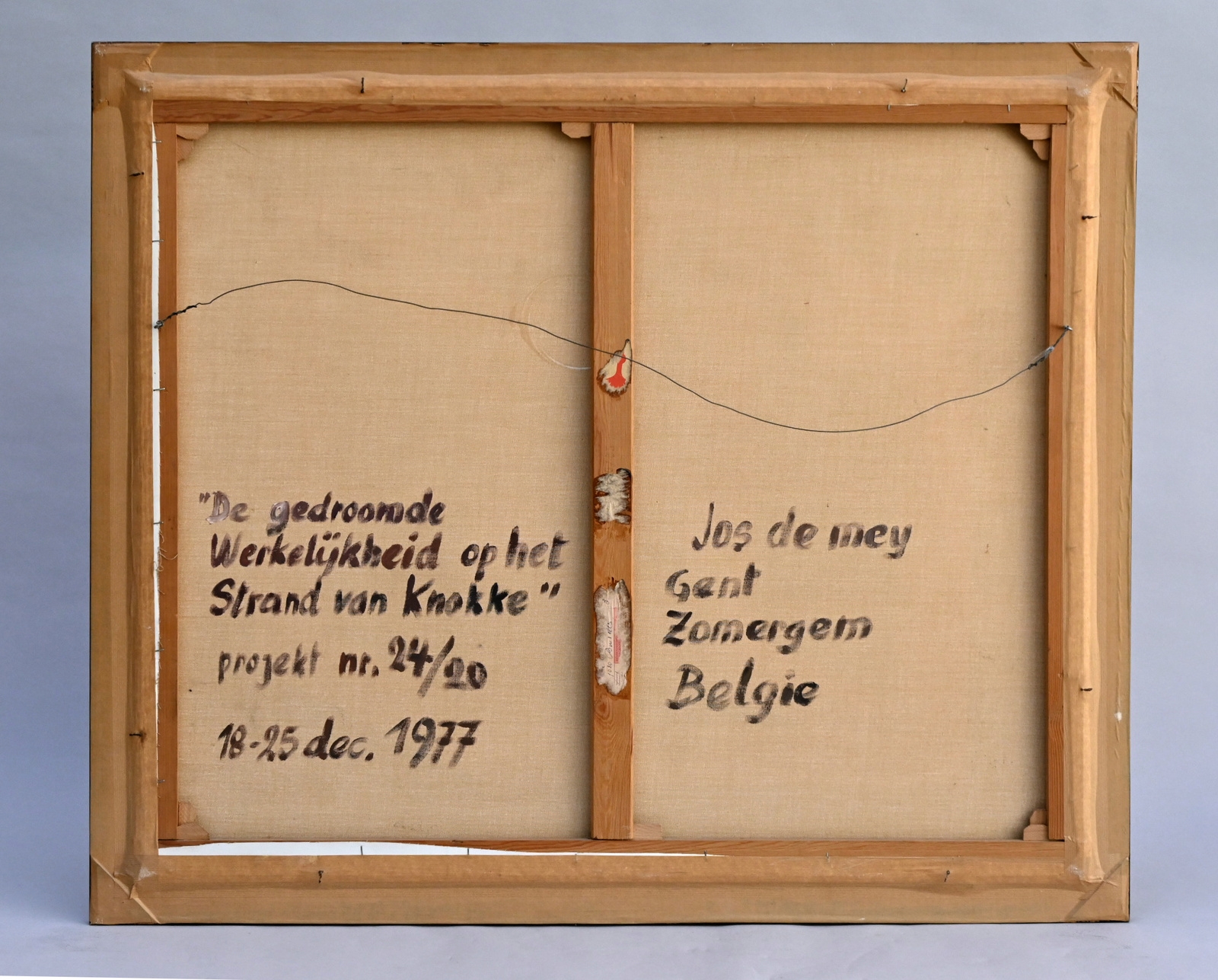 Jos De Mey | De gedroomde Werkelijkheid op het Strand van Knokke (1977) | MutualArt