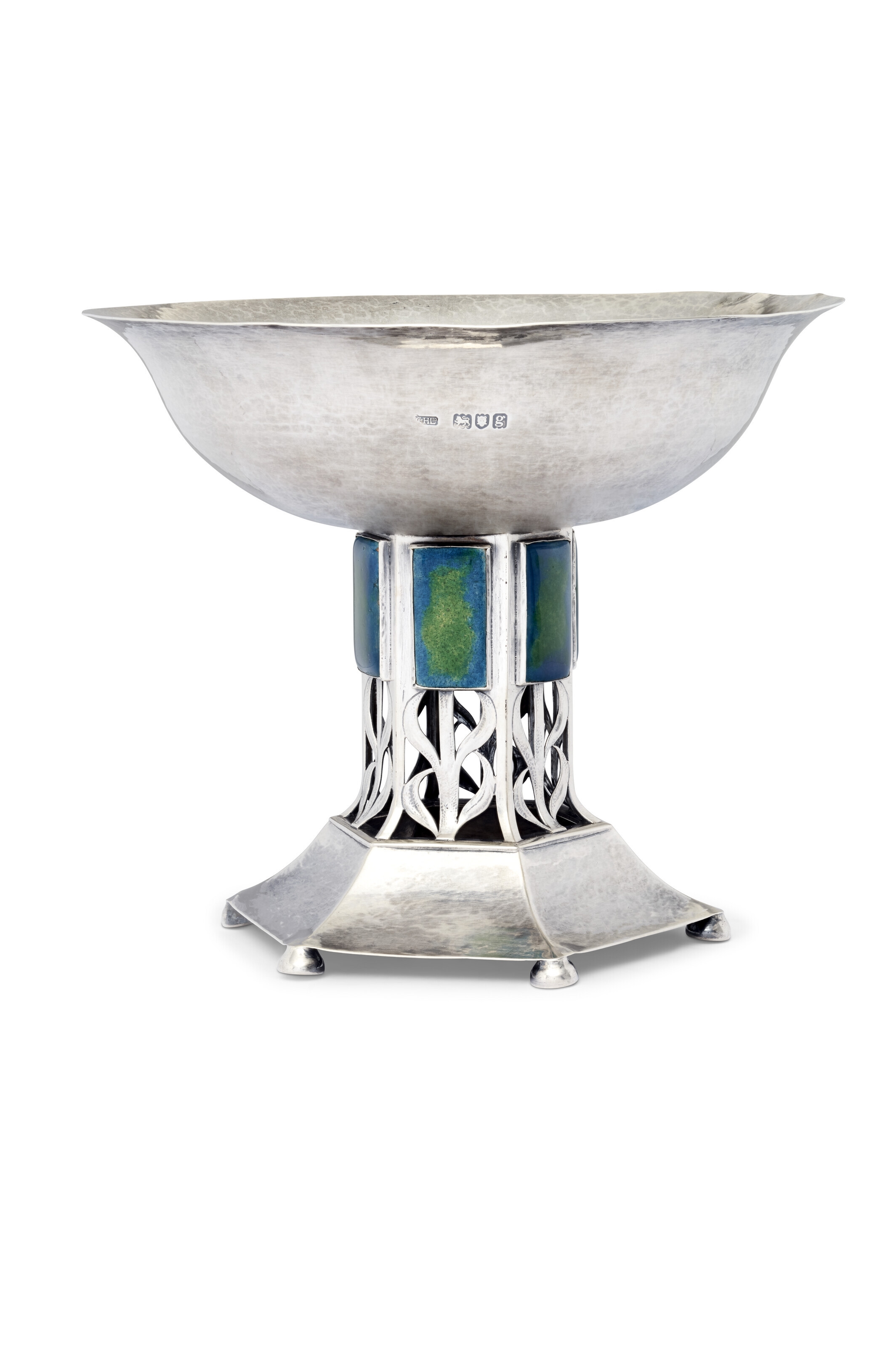 Charles Robert Ashbee | A SILVER AND ENAMEL COMPOTE (1902) | MutualArt