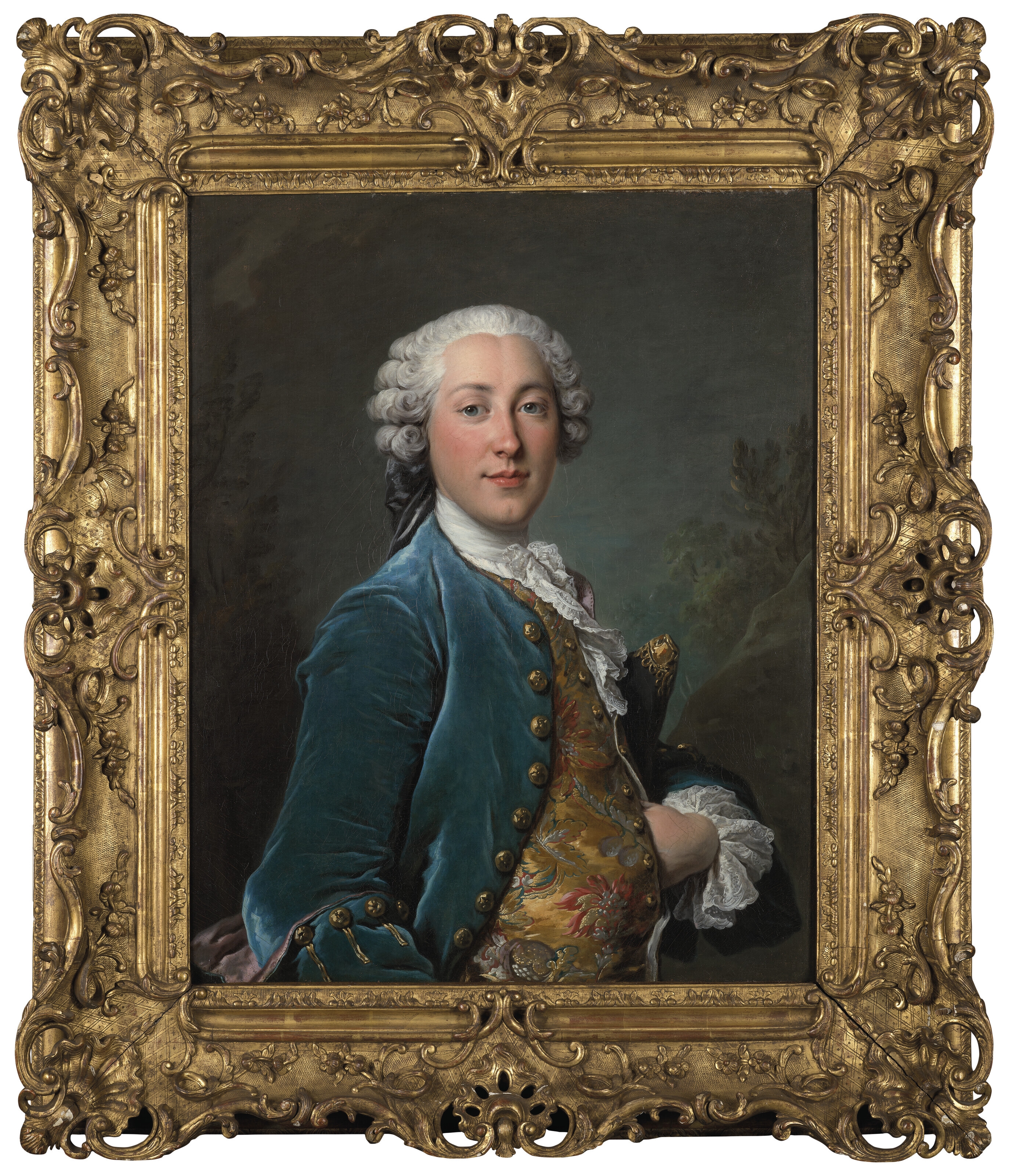 Louis Tocqué | Portrait en buste du marquis Charles David Godefroy de ...