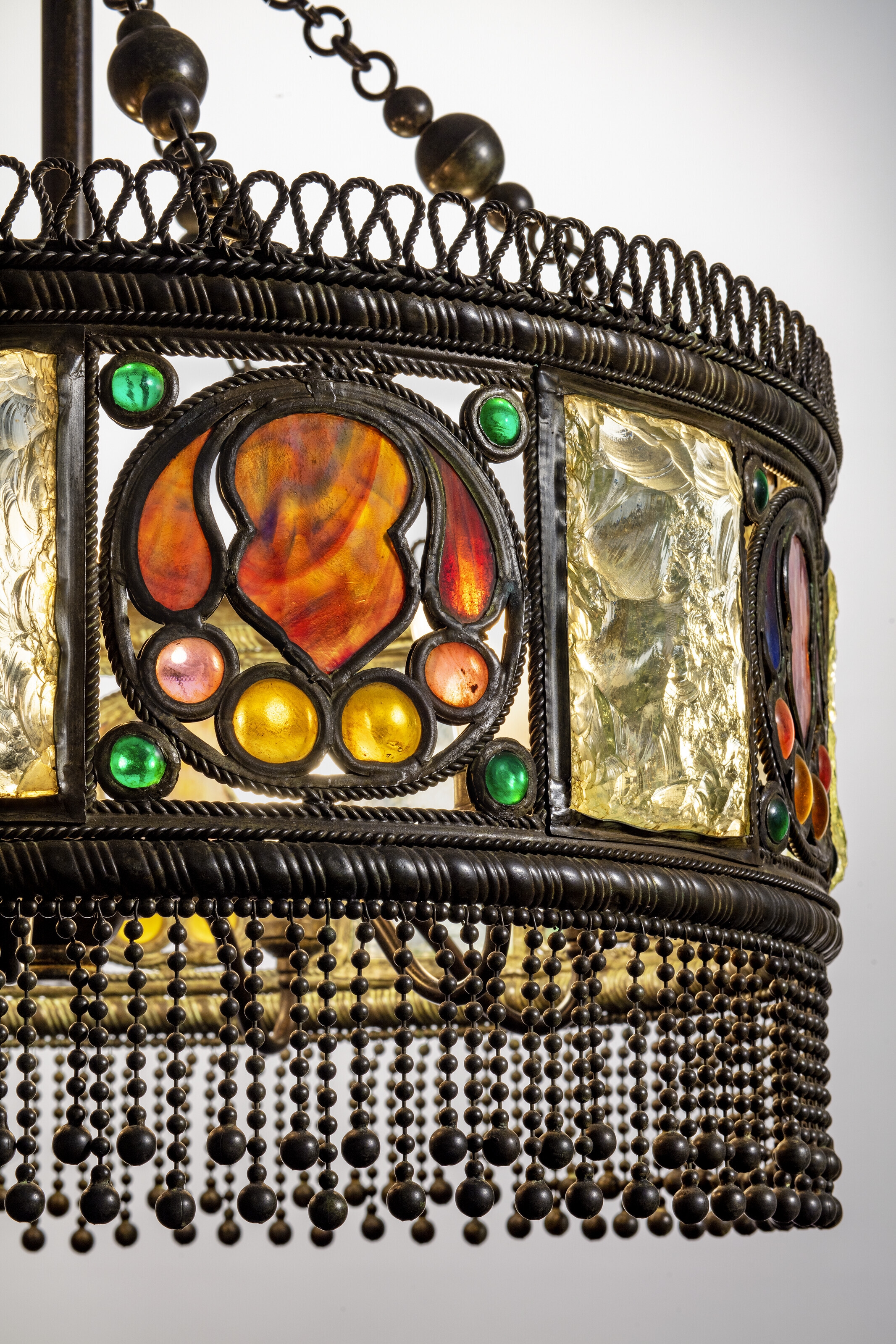 Tiffany Studios | RARE 'TURTLE-BACK TILE MOORISH' CHANDELIER (Circa ...