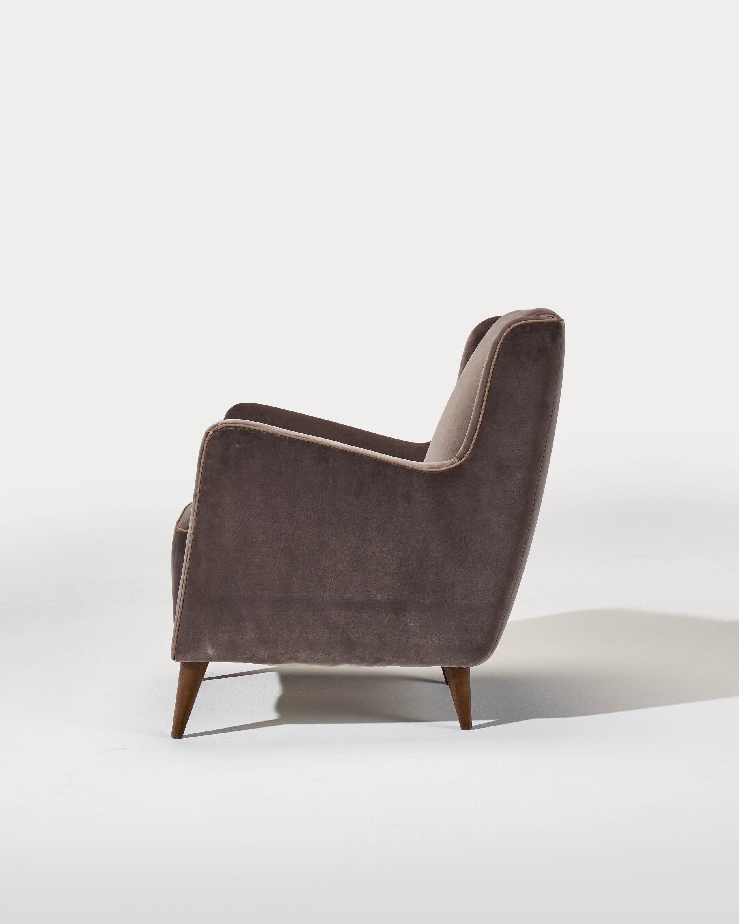 Gio Ponti | SET OF TWO ARMCHAIRS AND OTTOMANS DESIGNED FOR THE FIRST ...