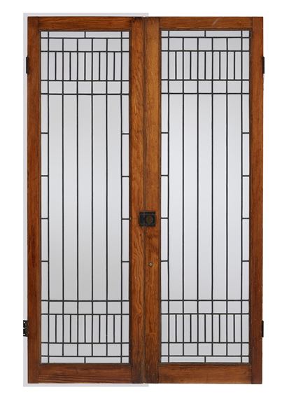 Frank Lloyd Wright | PAIR OF BUTLER’S PANTRY DOORS FROM THE JAY MORTON ...