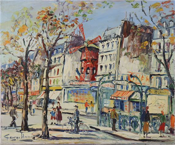George Hann | Parisian street scene | MutualArt