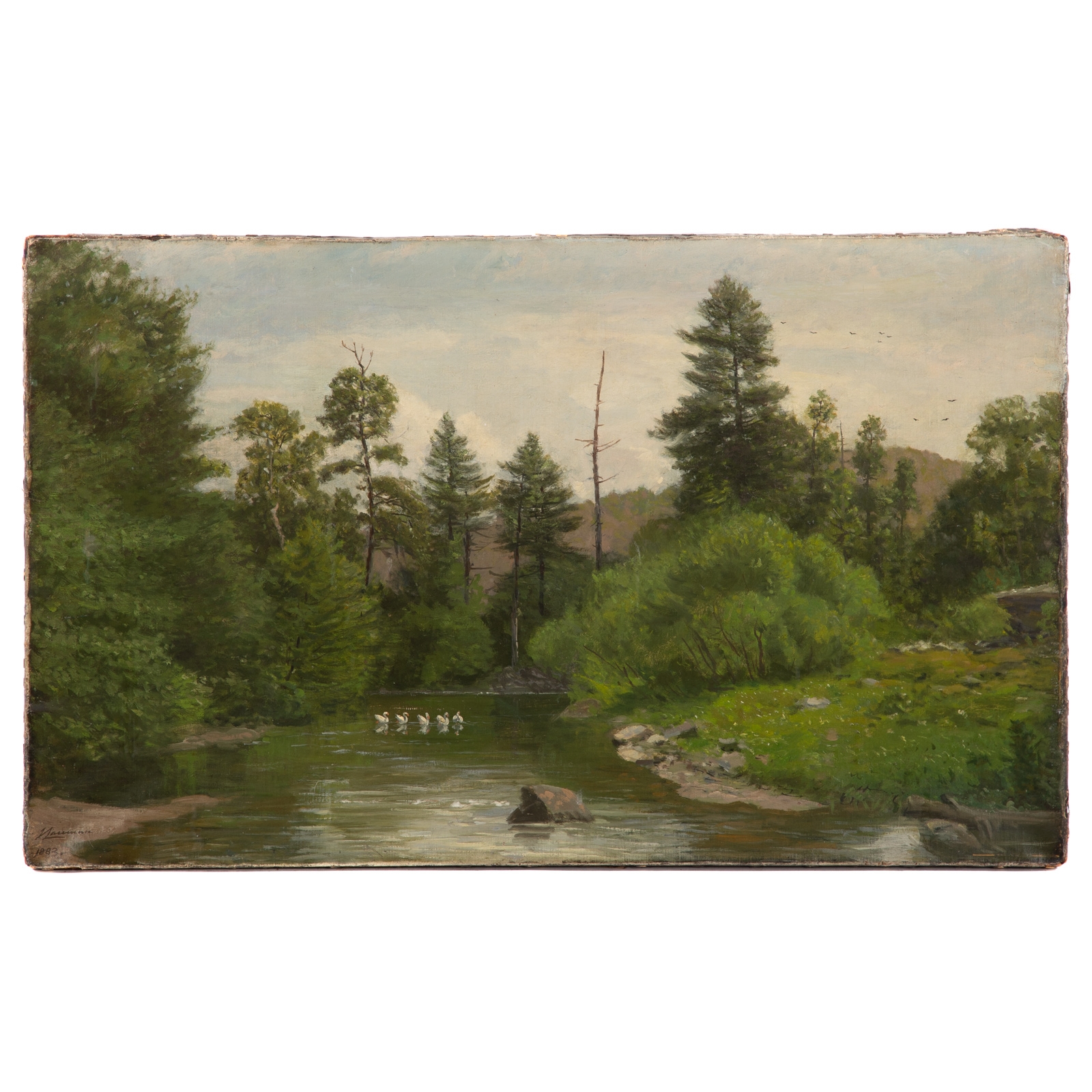 Jasper Holman Lawman | Tranquil Landscape (1883) | MutualArt