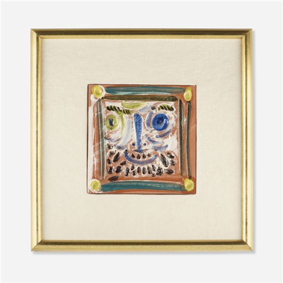 Pablo Picasso | Petit visage barbu tile (1968 - 1969) | MutualArt