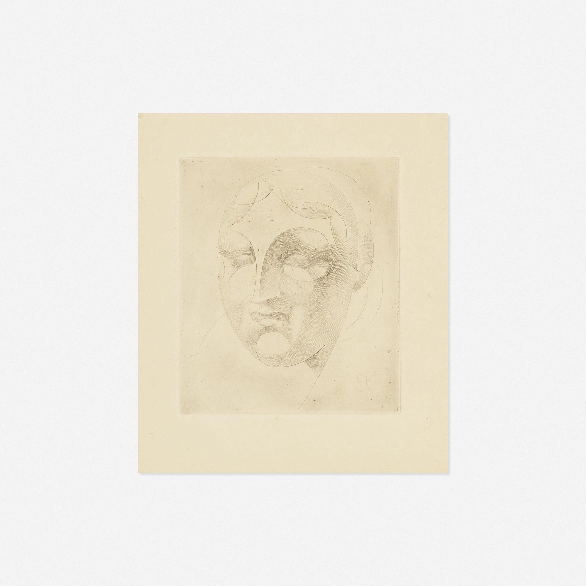 Elie Nadelman | Female Head (from the Drypoints of Elie Nadelman ...