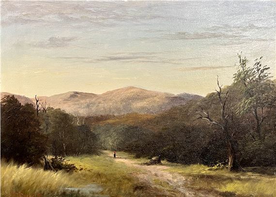 John Douglas Perrett | Landscape with Figure | MutualArt