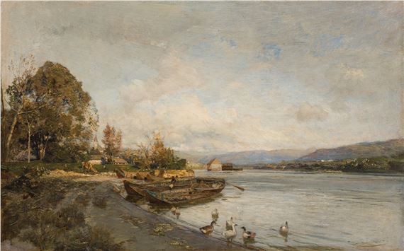 Emil Jakob Schindler | The Danube in the Wachau | MutualArt