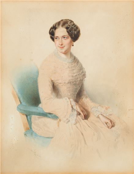 Johann Nepomuk Horrak | A portrait of Archduchess Elisabeth Franziska ...