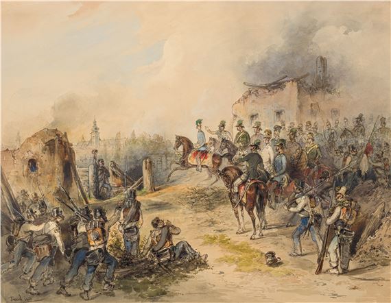 Friedrich Johann Treml | The Battle of Raab (1851) | MutualArt