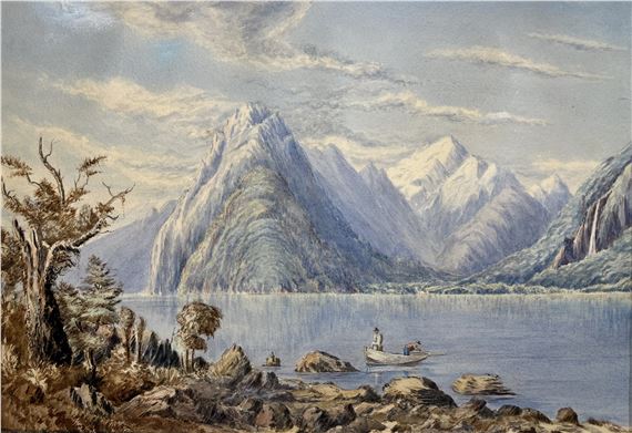 Ernest Arthur Chapman | The Lion, Milford Sound (1884) | MutualArt