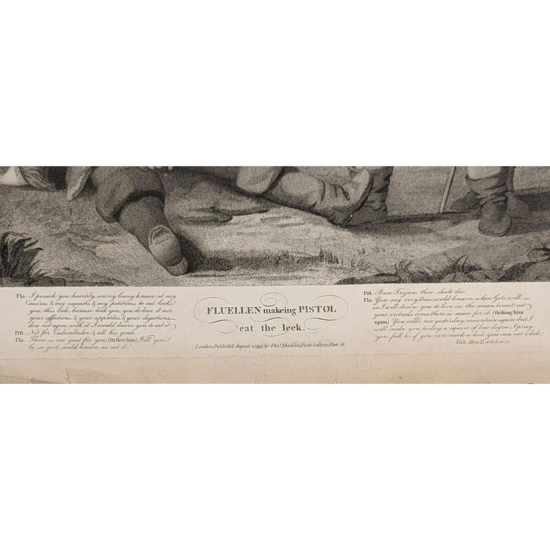 Henry William Bunbury | Fluellen Makeing Pistol Eat The Leek | MutualArt