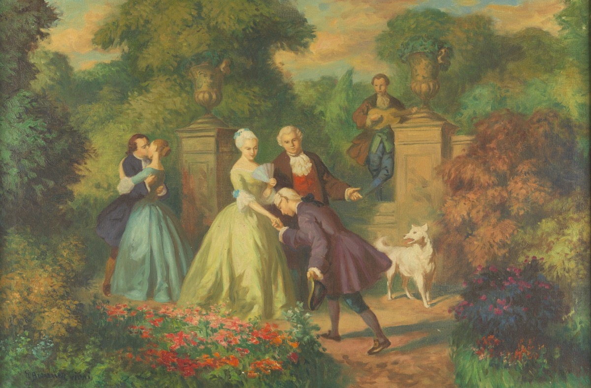 Nándor Vidai Brenner | Bucolic Scene with Lovers | MutualArt